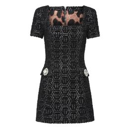 Philipp Plein Kurzes Kleid mit Monogramm