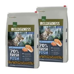 REAL NATURE WILDERNESS Trockenfutter Katze, Adult, Fresh Fish, Lachs 2x2,5 kg