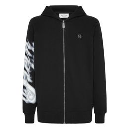 Philipp Plein Zip Hoodie Blur Signature