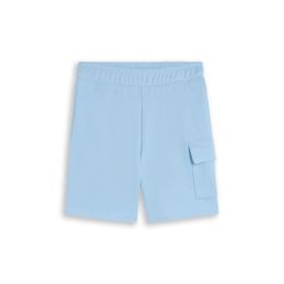 Tom Tailor Jungen Cargo Sweat-Shorts, blau, Uni, Gr. 110