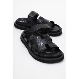 Loana Leder Slide Sandale