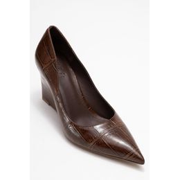 Puera Spitzer Zehenbereich Keilabsatz Pumps (Damen)