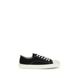 Moschino Schwarze Baumwoll Low-Top Sneaker