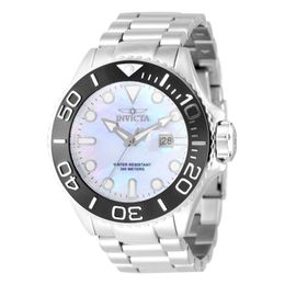 Invicta Grand Diver 49153 Herrenarmbanduhr - Quarzwerk - Edelstahl mit Perlmuttzifferblatt - 52 mm