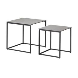 Jette Home Beistelltisch Set Twins I &brvbar; grau &brvbar; Ma&szlig;e (cm): B: 50 H: 48 &raquo; H&ouml;ffner