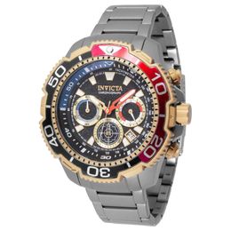 Invicta TI-22 49495 Herrenarmbanduhr - Quarzwerk - Titan mit Schwarzem Zifferblatt - 48 mm