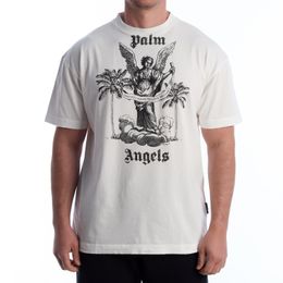 Palm Angels Herren T-Shirt mit kurzen &Auml;rmeln und Druck PMAA072F23JER0030110