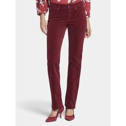 NYDJ Marilyn Straight Jeans Roter Cord | Cranberry-Kuchen