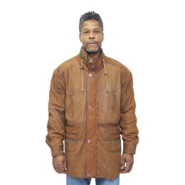Herren-Parka-Mantel aus Nubukleder-Winnipeg