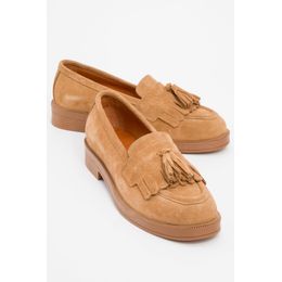 Milly Leder Quaste Loafer