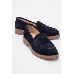 Bree Plateau Penny Leder Loafer Damen