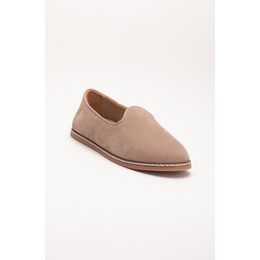 Istanbul Wildleder Leder Slip-On Flache Schuhe Damen
