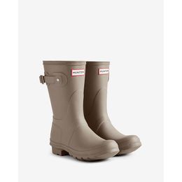 Hunter Original Short Gummi Damen Braune Gummistiefel