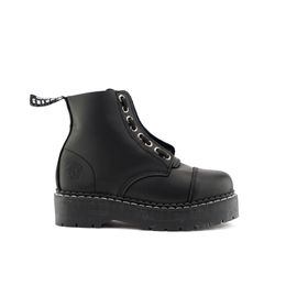 Grinders Unisex &ndash; Schwarze Lederstiefeletten mit Rei&szlig;verschluss - Cameron ACS