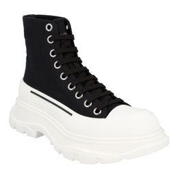 Alexander McQueen Tread Slick Boot in Schwarz/Wei&szlig;