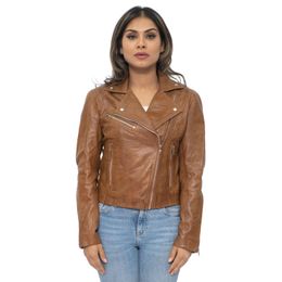 Damen-Bikerjacke aus Leder &ndash; Sansibar