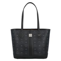 MCM Neuer Liz Shopper Small in Visetos in Schwarz Monogram Handtasche Damen