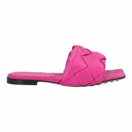 Bottega Veneta Lido Flachsandale pink