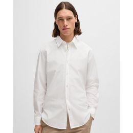 BOSS Orange Relegant 6 Herren Regular-Fit Hemd aus Baumwoll-Popeline mit Kent-Kragen
