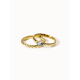 PURELEI Volcano Ring Set Wei&szlig;