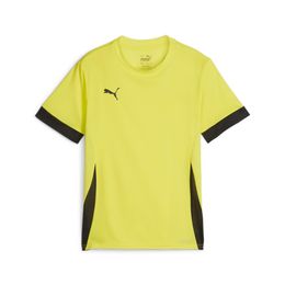 Fu&szlig;balltrikot Puma "TEAMGOAL MATCHDAY JERSEY JR", M&auml;dchen, Gr. 164, gelb (fluro gelb pes, Puma schwarz, Puma schwarz), Interlock, Obermaterial: 100% Polyester, unifarben, regular fit normal, Rundhals, Trikots Fu&szlig;balltrikot, f&uuml;r Jugendliche, Fu&szlig;ball, Kurzarm, sportlicher Stil, aus Polyester