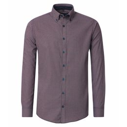 Langarmhemd Casamoda "Casamoda Freizeithemd Print", Herren, Gr. XL, Normalgr&ouml;&szlig;en, rot, 100% Baumwolle, bedruckt, comfort fit, Hemden