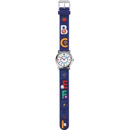 Quarzuhr Alpha Saphir, blau (blau, wei&szlig;), Armbanduhren, Kinder, Quarzuhr, Armbanduhr, Kinderuhr, analog, ideal auch als Geschenk