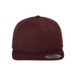 Flex Cap Flexfit "Flexfit Unisex Classic Snapback Youth", Kinder, Gr. Youth, maroon, 80% Polyacryl, 20% Wolle, unifarben, Caps