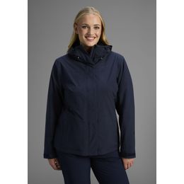 Doppeljacke Maier Sports "DA-DOPPELJACKE MTEX EL. METOR 3IN1 W", Damen, Gr. 40, night sky, Obermaterial: 100% Polyester, Jacken, Wasser- & Winddicht & Atmungsaktiv, &Uuml;bergangsjacke