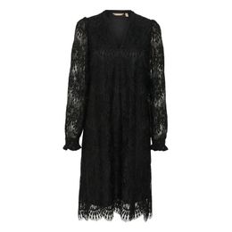 Midikleid Culture "Kleid CUbellis", Damen, Gr. S, N-Gr, schwarz, Obermaterial: 70% Nylon NY. 30% Baumwolle CO., Kleider Midikleid