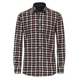 Langarmhemd Casamoda "Casamoda Freizeithemd kariert", Herren, Gr. 3XL, Normalgr&ouml;&szlig;en, braun, 100% Baumwolle, kariert, comfort fit, Hemden