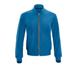 Bomberjacke WINSHAPE "Functional Comfort Bomber Jacket J007C", Damen, Gr. S, gr&uuml;n (teal gr&uuml;n), 85% Polyester, 15% Elasthan, ohne Ausschnitt, Jacken Bomberjacke, Ultra weicher Funktionsstoff