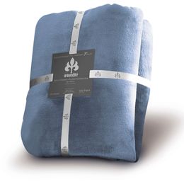 Wohndecke Irisette "Relax 8900", blau (jeans), B:150cm L:200cm, Kunstfaser, Wohndecken, Wohndecke, kuschelig weich und pflegeleicht