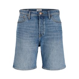 Jack & Jones Jeansshorts JACK & JONES "JJITONY JJORIGINAL SHORTS AM 460 SN", Herren, Gr. L, N-Gr, blau denim pack:am 416, Denim/Jeans, Obermaterial: 98% Baumwolle, 2% Elasthan, unifarben, relaxed fit kniefrei, Jeans Jeansshorts, Baumwollmischung, relaxed fit