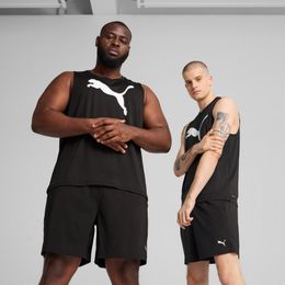 Tanktop Puma "M TAD ESSENTIAL SLEEVELESS TANK", Herren, Gr. L, schwarz (Puma schwarz), Jersey, Obermaterial: 100% Polyester, regular fit normal, Rundhals, Tops Tanktop, ohne &Auml;rmel, sportliche Schnittform, Regular Fit
