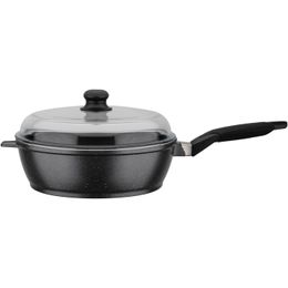 Schmorpfanne GSW "Titanium Granit", schwarz, &Oslash;:20cm, Pfannen, Schmorpfanne, Induktion