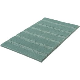 Badematte Kleine Wolke "Monrovia, Badvorleger, Badezimmer Teppich" Gr. 5, gr&uuml;n (maledivia), H:23mm, Kunstfaser, Badematten, Badematte, Badteppich, Uni Farben, gestreift, aus Mikrofaser, waschbar