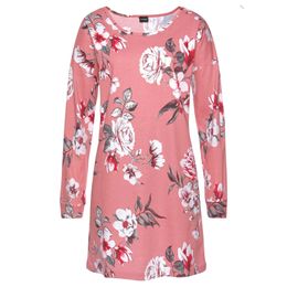 Damen Nachthemd, Rot, Gr. 40/42, Vivance Dreams by Lascana, Nachthemden, 100% Baumwolle