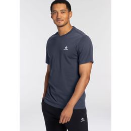 T-Shirt Converse "STAR CHEV EMB TEE", Herren, Gr. S, Converse navy, Obermaterial: 100% Baumwolle, normal, Rundhals, Shirts T-Shirt, Kurzarm, f&uuml;r sportlichen Look, aus Baumwolle