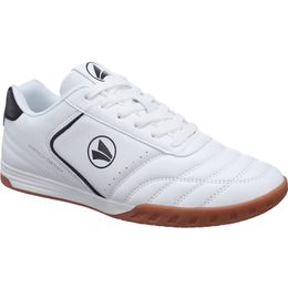 Hallenschuh Jako "J-Yard Pro", Damen, Gr. 37, schwarz-wei&szlig; (wei&szlig;, jet schwarz), Mesh, Synthetik, mehrfarbig, Schuhe Hallenschuh