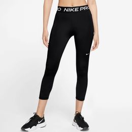 Trainingstights Nike "W NP 365 TIGHT CROP", Damen, Gr. S, N-Gr, schwarz, Obermaterial: 83% Polyester, 17% Elasthan, Hosen