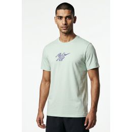 T-Shirt Nike "M NK DF TEE STD AEROSWIFT GFX", Herren, Gr. S, gr&uuml;n (barely gr&uuml;n, lapis), Obermaterial: 57% Baumwolle, 43% Polyester, normal, Rundhals, Shirts T-Shirt