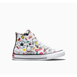 Sneaker Converse "CHUCK TAYLOR ALL STAR 1V", M&auml;dchen, Gr. 34, wei&szlig;, wei&szlig;, schwarz, Textil, Schuhe Sneaker