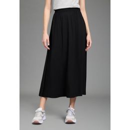 Maxirock Laura Scott, Damen, Gr. 34, schwarz, Web, Obermaterial: 100% Viskose, unifarben, R&ouml;cke Maxirock, mit bequemem Komfortbund und Gummizug