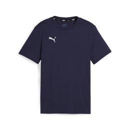 Trainingsshirt Puma "TEAMGOAL CASUALS TEE JR", Kinder, Gr. 128, Puma navy, Puma wei&szlig;, Jersey, Obermaterial: 100% Baumwolle, unifarben, regular fit normal, Rundhals, Shirts, f&uuml;r Jugendliche, Kurzarm, f&uuml;r sportliche Aktivit&auml;ten