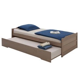 Idimex Tandembett, Taupe, Holz, Kiefer, Vintage, 99x48x195 cm, FSC Mix, Kinder- & Jugendzimmer, Kinderm&ouml;bel, Kinderbetten, Kindereinzelbetten