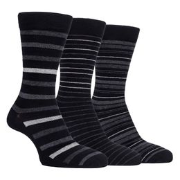 Farah 3er-Pack Herren Streifen-Bambus-Anz socks Weiche atmungsaktive Socken