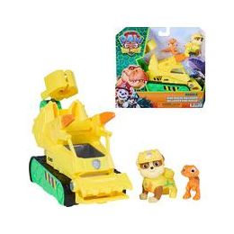 Spin Master Paw Patrol: Der Dino Film - Rubbles Dino-Rettungs-Bulldozer, Spielfahrzeug