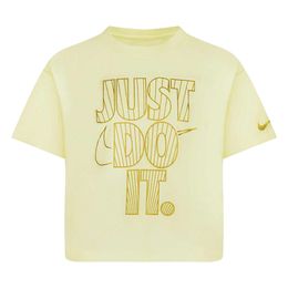 Nike - T-Shirt f&uuml;r M&auml;dchen Kastig (Cremefarbe)