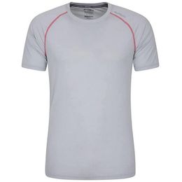 Mountain Warehouse Herren Aero II Kurzarm T-Shirt (Hellgrau)